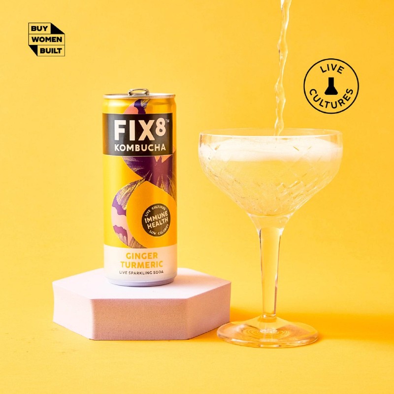 Fix8 Ginger Turmeric Kombucha Multipack - Ocado
