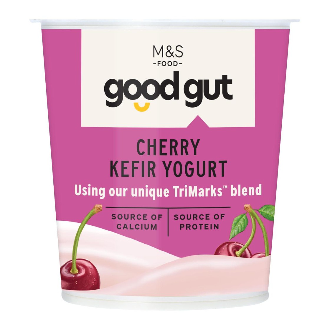 M&S Good Gut Cherry Kefir Yogurt - Ocado