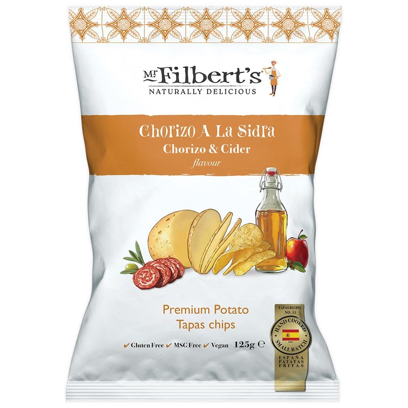 Mr Filbert's Chorizo & Cider Premium Potato Tapas Crisps - Ocado