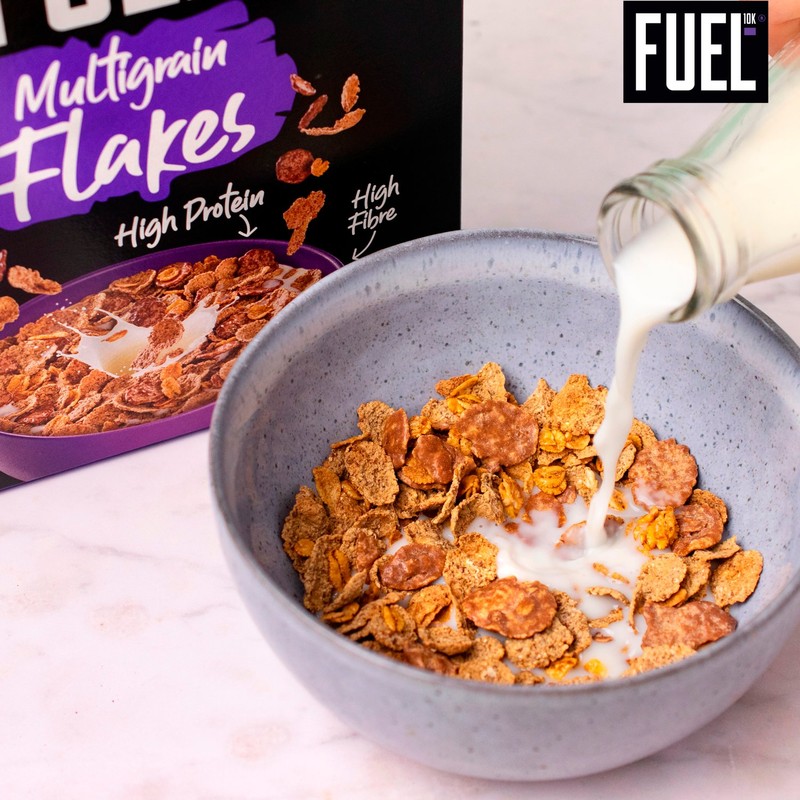 FUEL10K Chocolate Multigrain Flakes High Protein Breakfast Cereal - Ocado