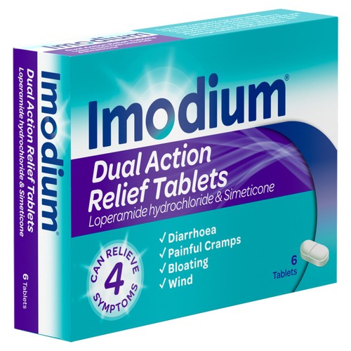 Imodium Dual Action Relief Tablets - Ocado