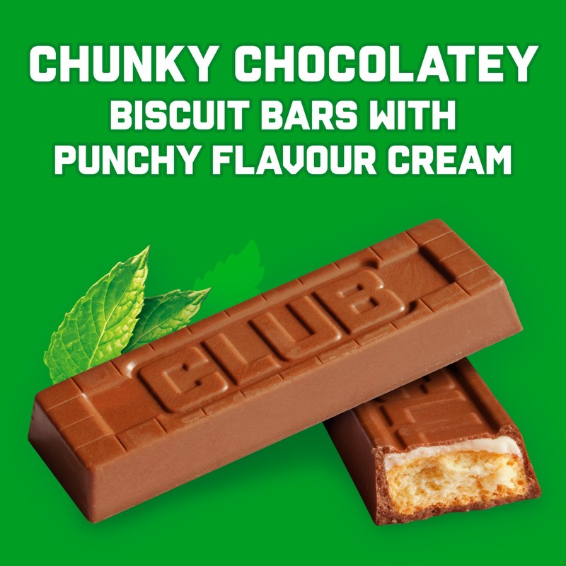 McVitie's Club Mint Biscuit Bars Multipack - Ocado