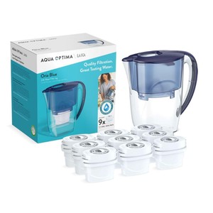 Aqua Optima Oria 2.8L Blue Water Filter Jug 9 Month Pack - Ocado