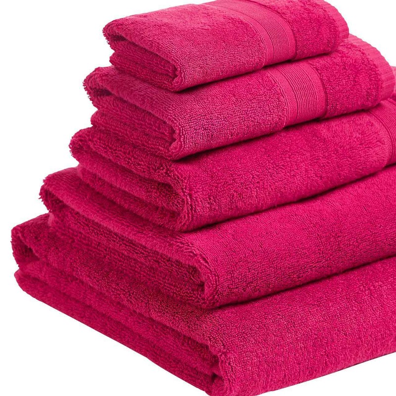 M&S Super Soft Antibacterial Cotton, Hand Towel, Raspberry - Ocado