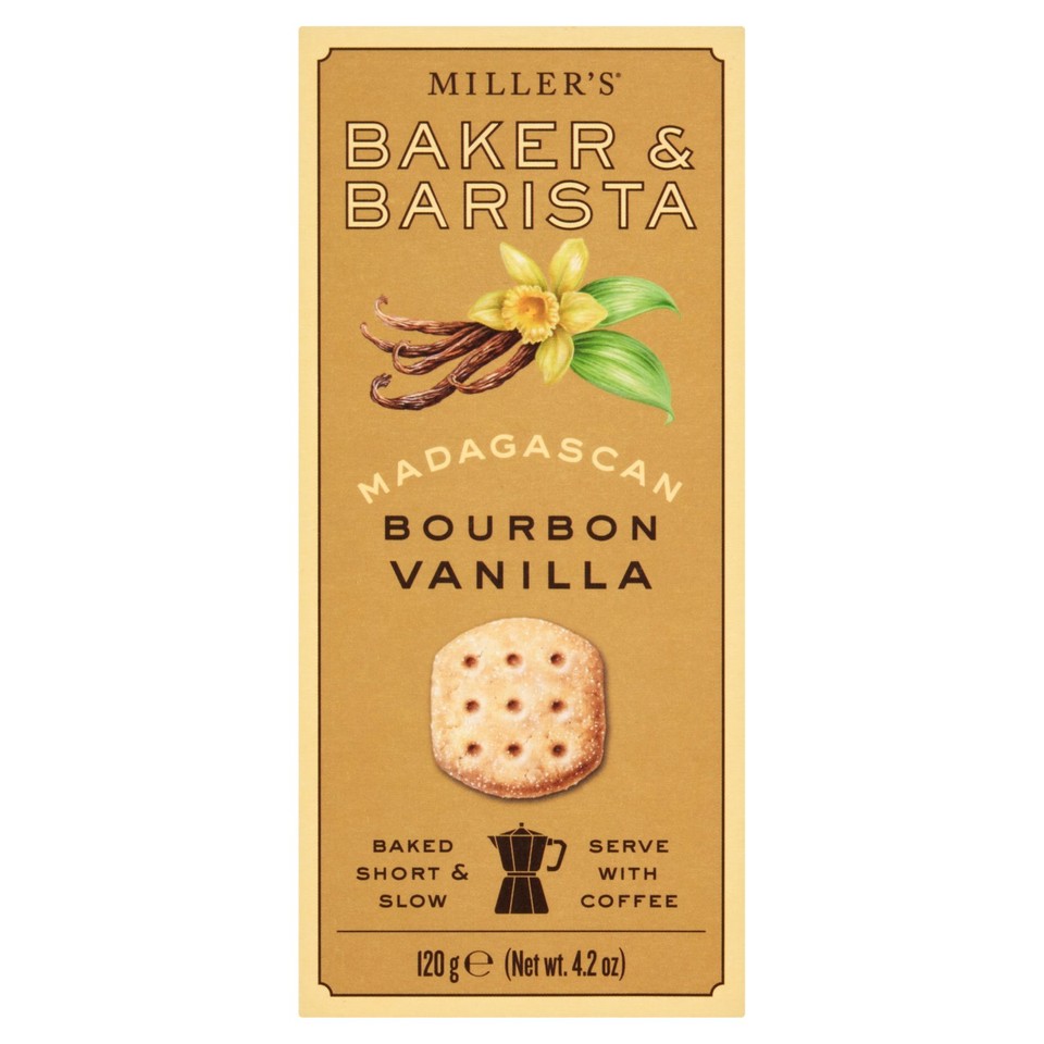 Miller's Baker & Barista Madagascan Bourbon Vanilla Biscuits - Ocado