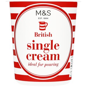 M&S British Single Cream - Ocado
