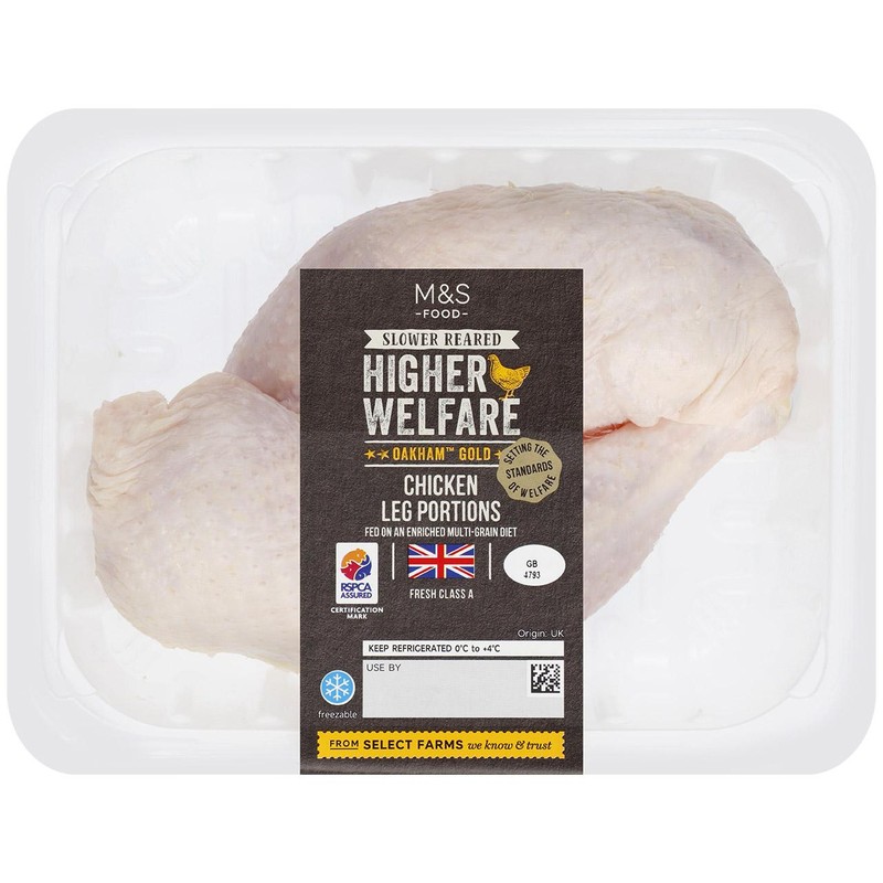 M&S Oakham Gold Chicken Leg Portions - Ocado