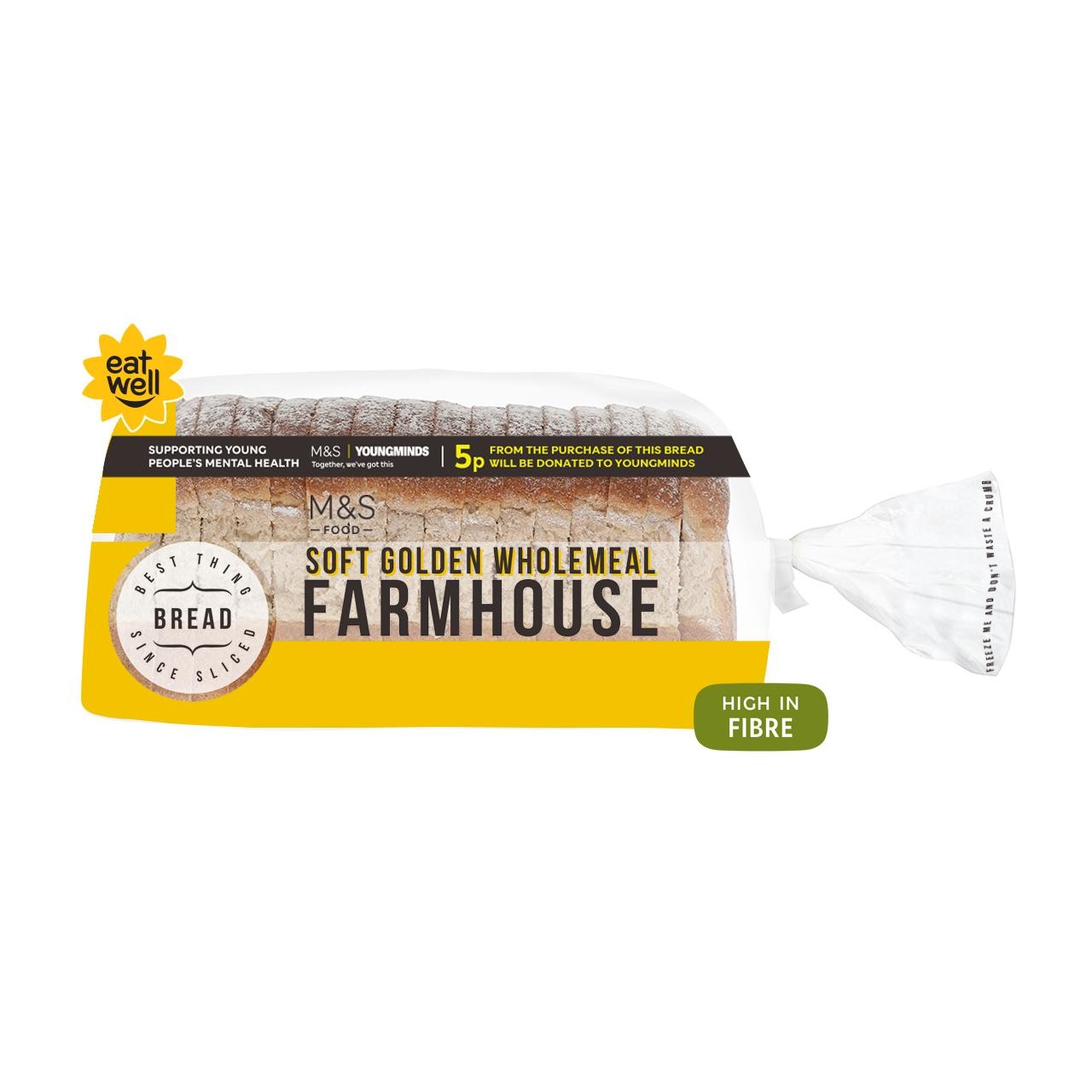 M&S Soft Wholemeal Farmhouse Bread Loaf - Ocado