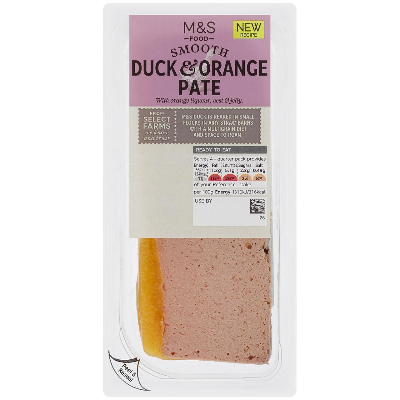 M&S Smooth Duck & Orange Pate - Ocado