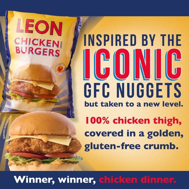 LEON Chicken Thigh Burgers - Ocado