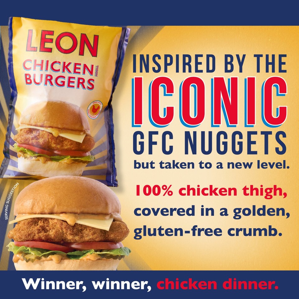LEON Chicken Thigh Burgers - Ocado