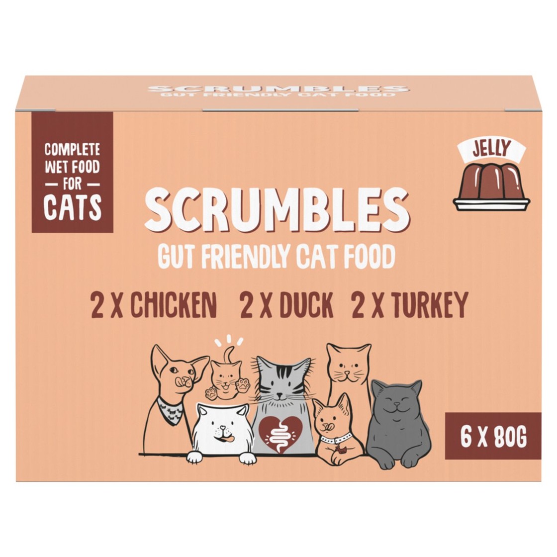 Scrumbles Wet Cat Jelly Meat Variety Pack - Ocado