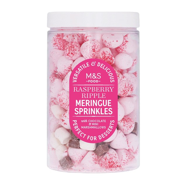 M&S Raspberry Ripple Meringue Sprinkles - Ocado
