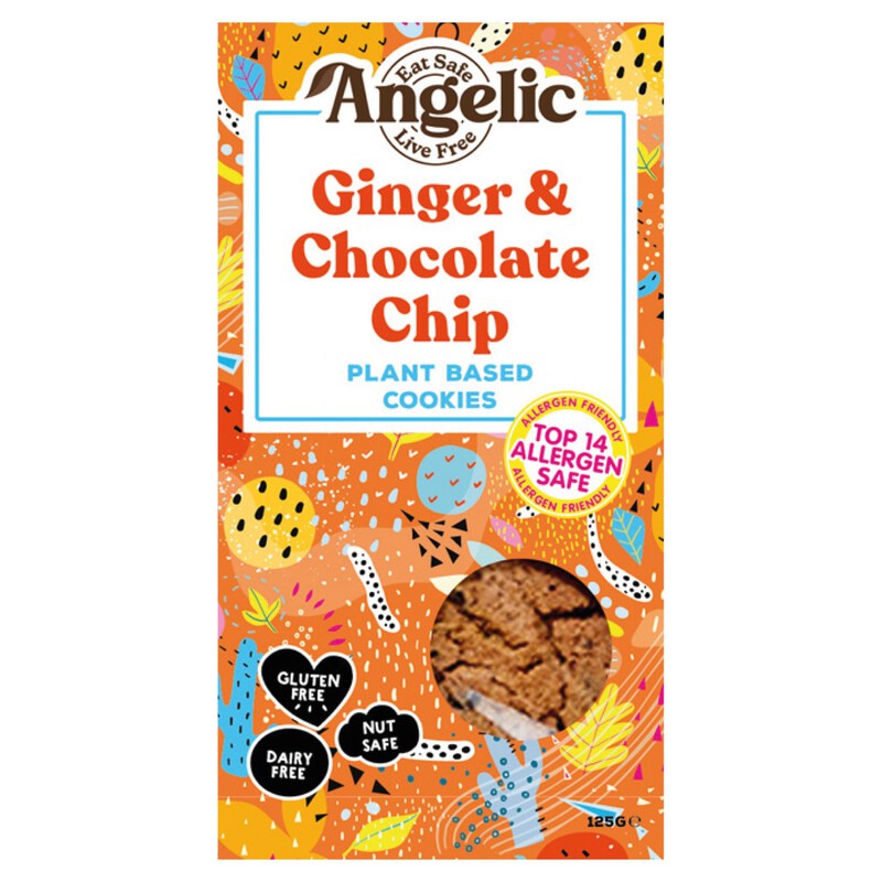 Angelic Free From Ginger & Chocolate Cookies - Ocado