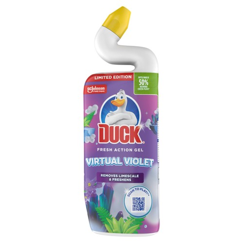 Duck Deep Action Gel Toilet Liquid Virtual Violet - Ocado