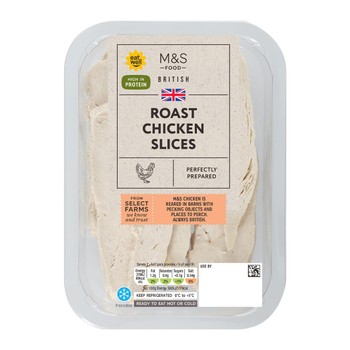 M&S British Roast Chicken Slices - Ocado