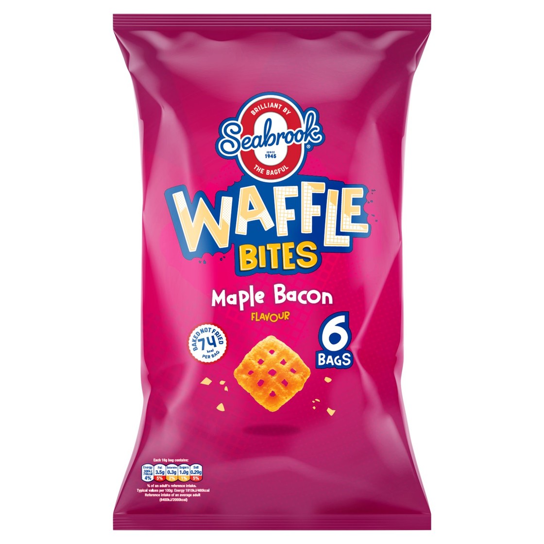 Seabrook Waffle Bites Maple & Bacon 6 Pack - Ocado