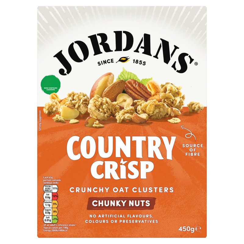 Jordans Chunky Nut Country Crisp - Ocado
