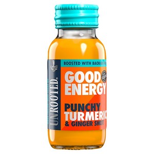 Unrooted Drinks Good Energy Punchy Turmeric & Ginger Single Shot - Ocado