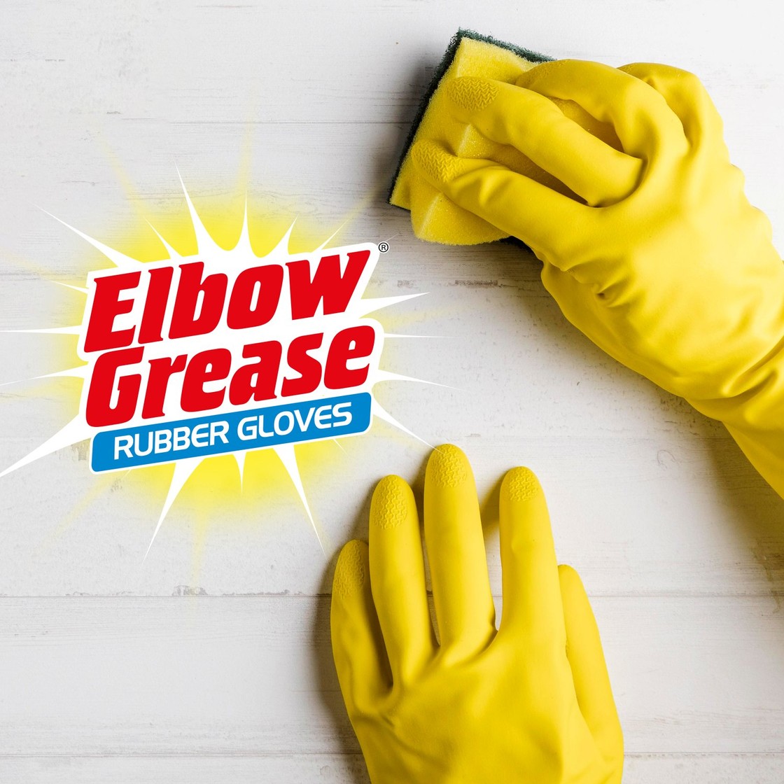 Elbow Grease Super Strong Rubber Glove Medium - Ocado