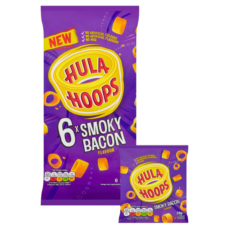 Hula Hoops Smokey Bacon Multipack - Ocado