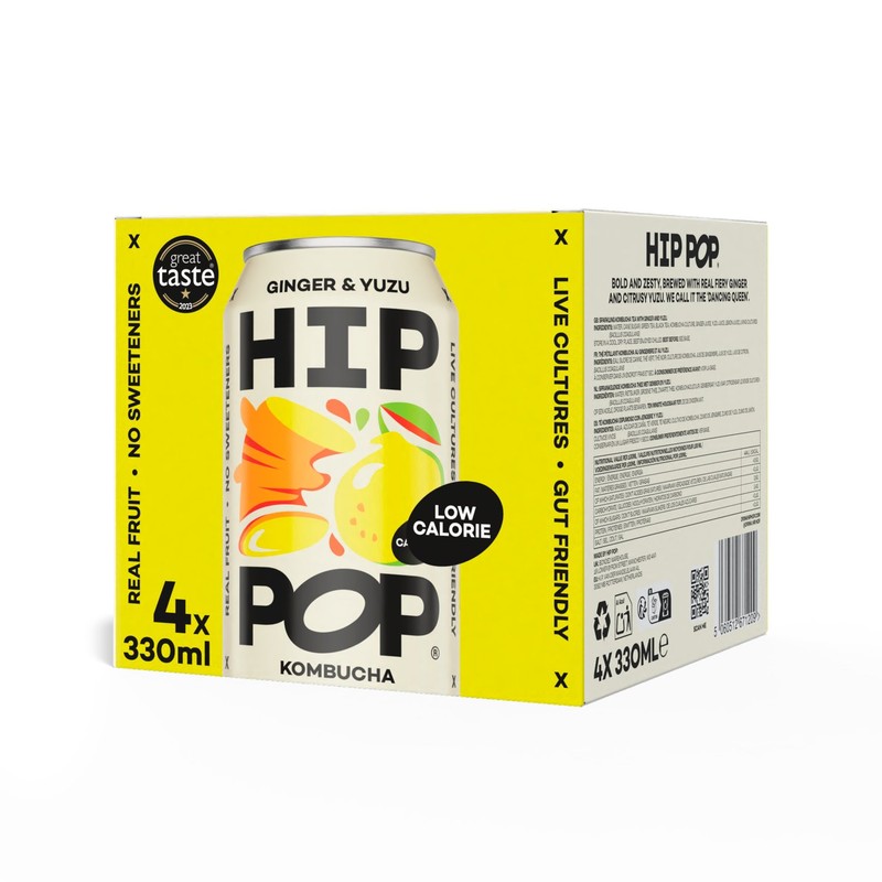 Hip Pop Ginger & Yuzu Kombucha - Ocado