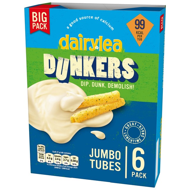 Dairylea Dunkers Jumbo Tubes Cheese Snacks - Ocado