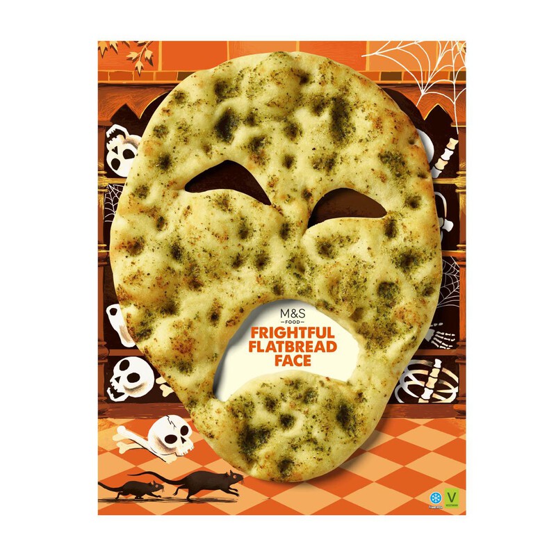 M&S Frightful Flatbread Face - Ocado