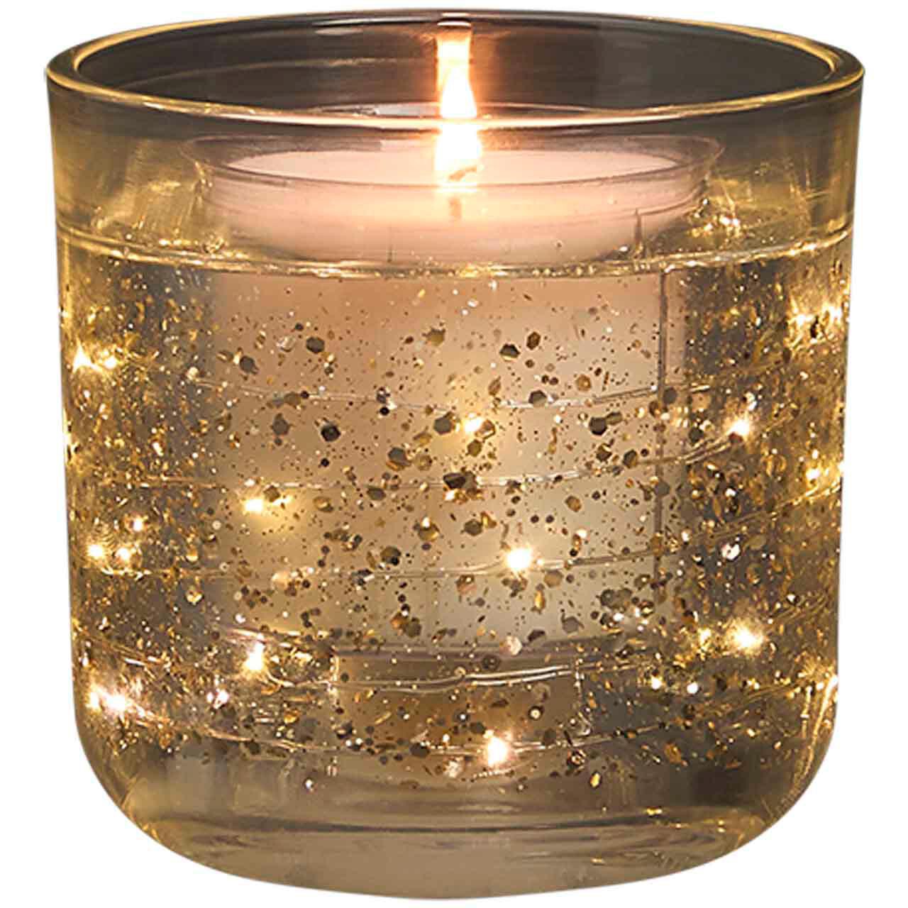 M&S Calm Light Up Candle & Refill Set, Gold - Ocado