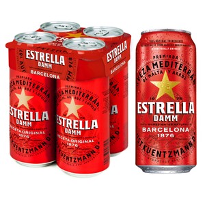 Estrella Damm Premium Lager Beer Cans - Ocado