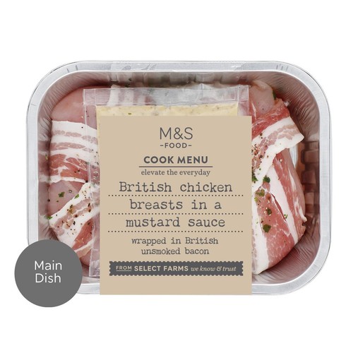 M&S Cook Menu Chicken with Bacon & Creamy Mustard Sauce - Ocado