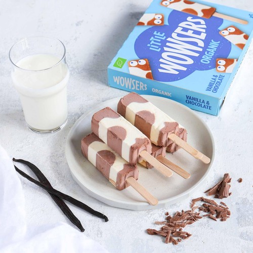Wowsers Organic Little Vanilla & Chocolate Ice Cream Lollies - Ocado