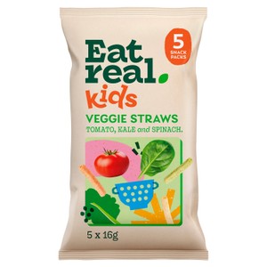 Eat Real Kids Multipack Veggie Straws Tomato Kale & Spinach - Ocado