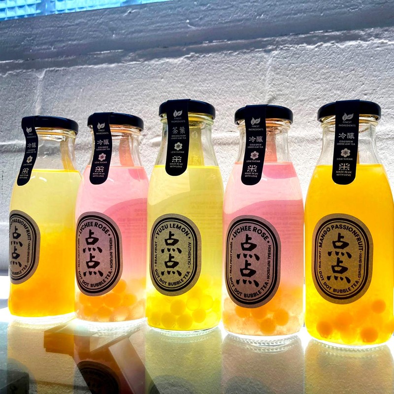 Dot Dot Lychee Rose Bubble Tea - Ocado