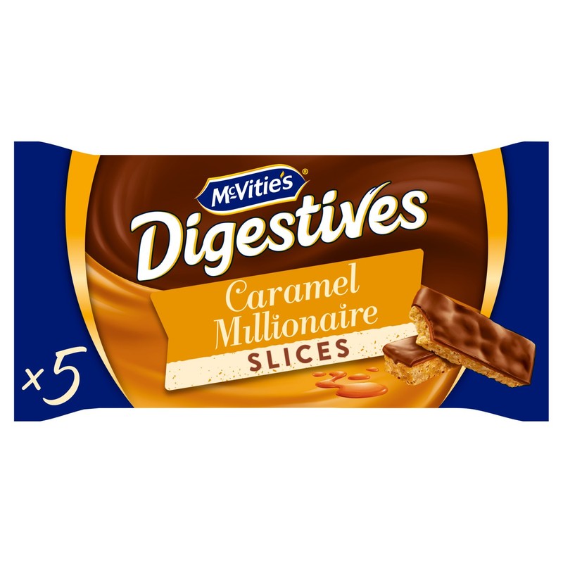 McVitie's Digestive Caramel Slices Cake Bars Multipack - Ocado