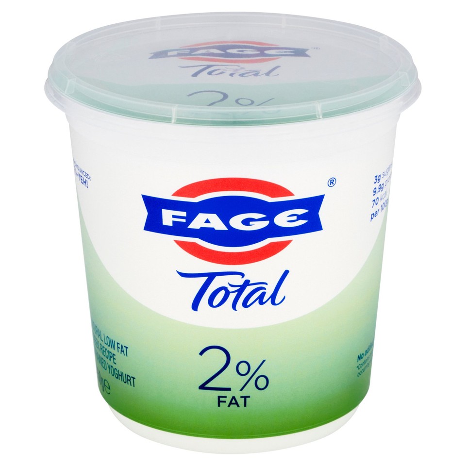 Fage Total 2% Fat Natural Low Fat Greek Recipe Strained Yoghurt - Ocado