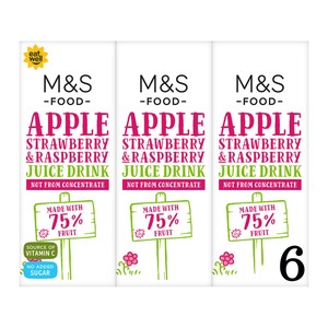 M&S Apple Strawberry & Raspberry Juice Drink - Ocado