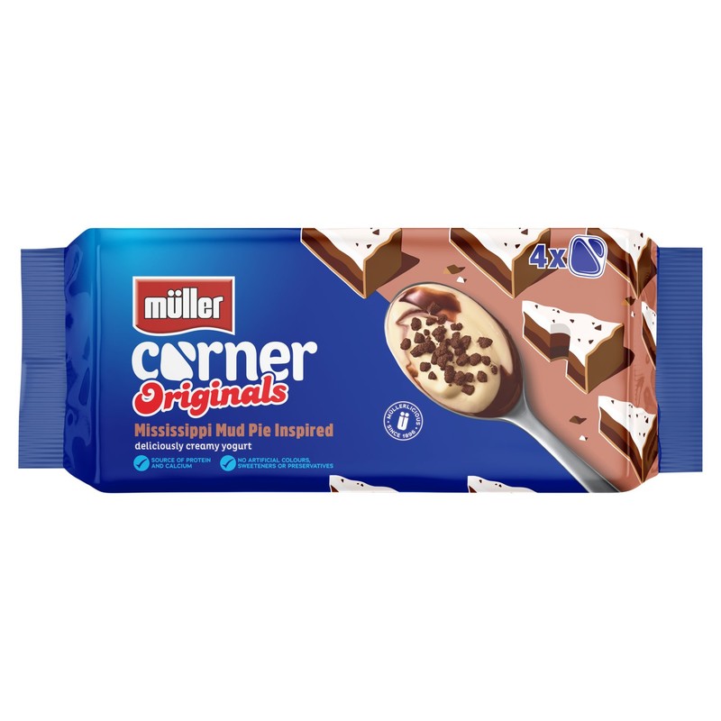 Muller Corner Originals Mississippi Mud Pie Yogurts - Ocado