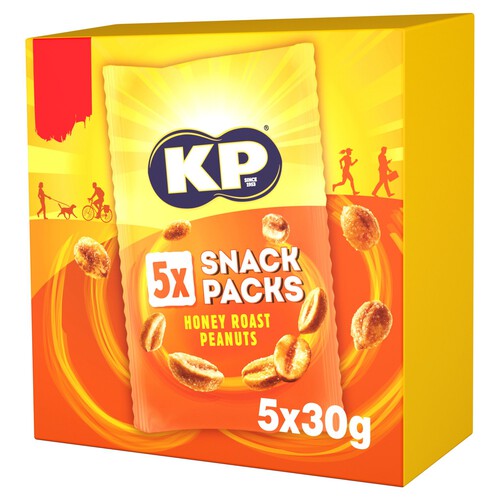 KP Honey Roast Peanuts Multipack - Ocado