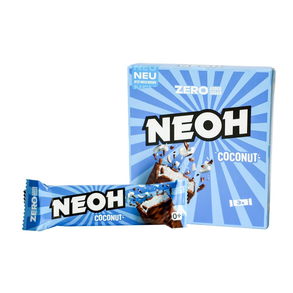 NEOH Coconut Chocolate Bar Multipack, 3 Bars ,No Added Sugar, High ...