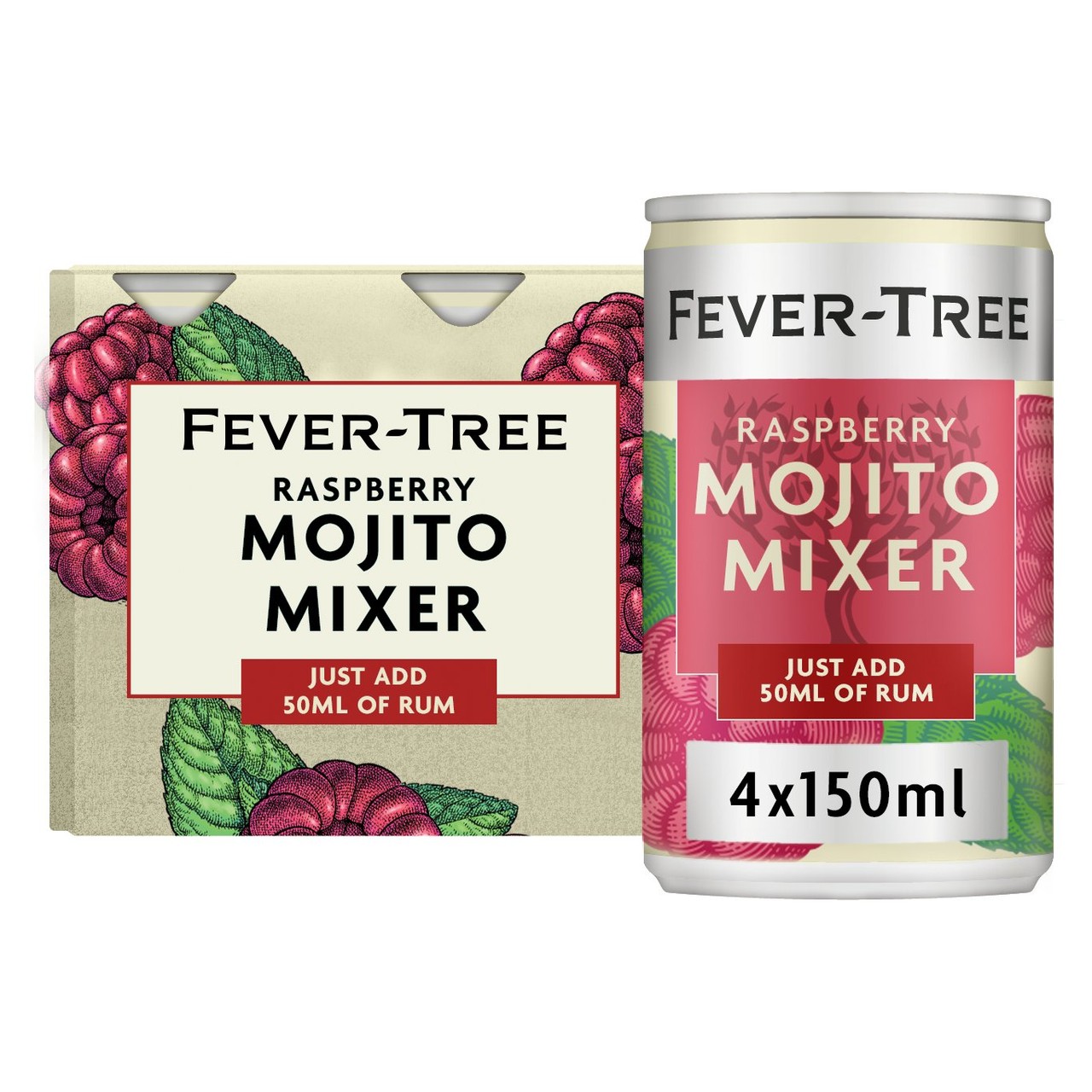Fever-Tree Raspberry Mojito Cocktail Mixer - Ocado