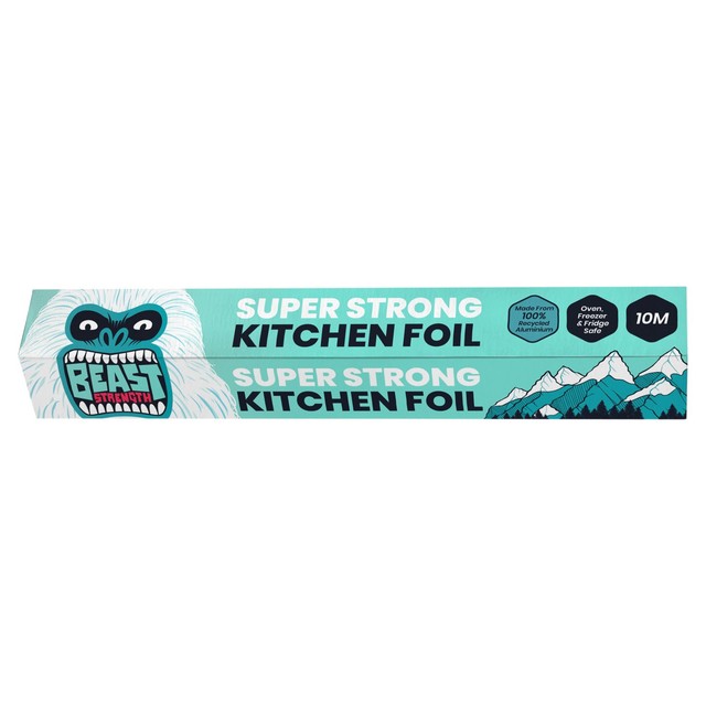 BEAST Super Strong Kitchen Foil Made From 100% Recycled Aluminium 10M ...