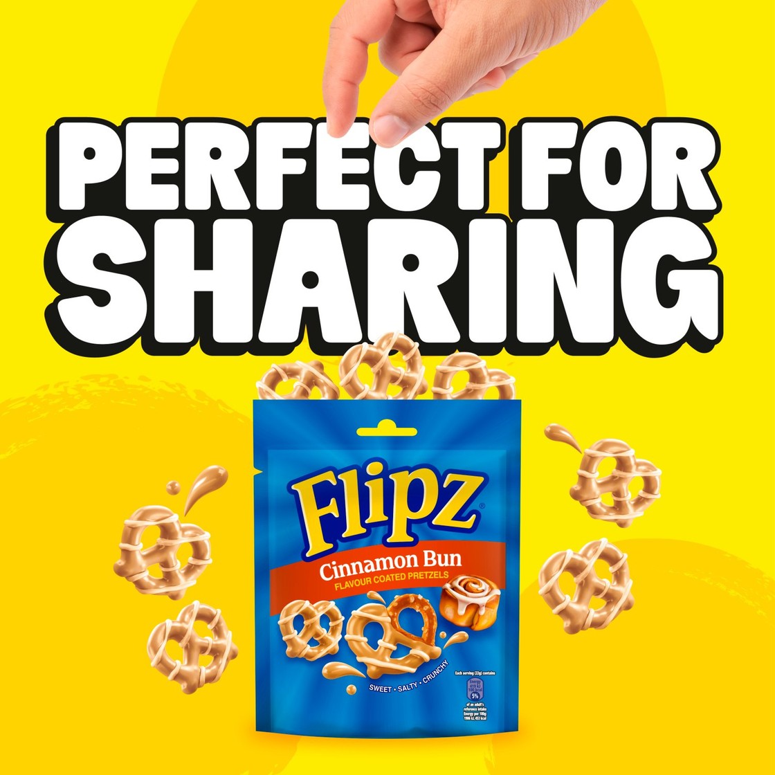 Flipz Cinnamon Bun Flavour Coated Pretzel Snacks - Ocado