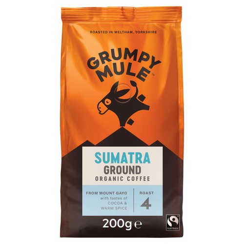 Grumpy Mule Organic Sumatra Ground Coffee - Ocado