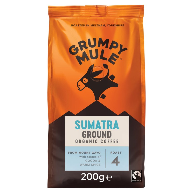 Grumpy Mule Organic Sumatra Ground Coffee - Ocado