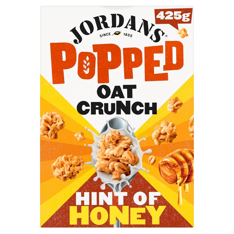 Jordans Popped Oat Crunch Hint of Honey Breakfast Cereal - Ocado
