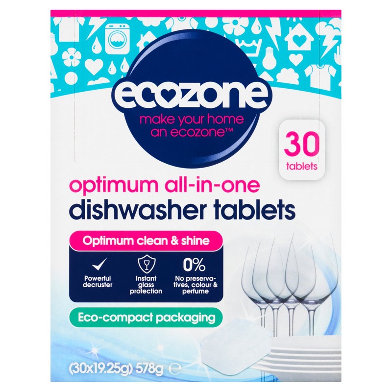 Ecozone Optimum All-in-One Dishwasher Tablets - Ocado