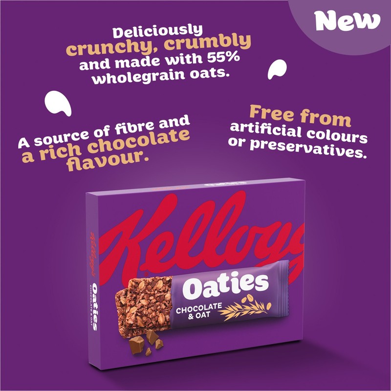 Kellogg's Oaties Chocolate & Oat Cereal Bar - Ocado
