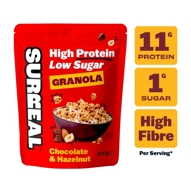 Surreal High Protein Low Sugar Chocolate Hazelnut Granola - Ocado