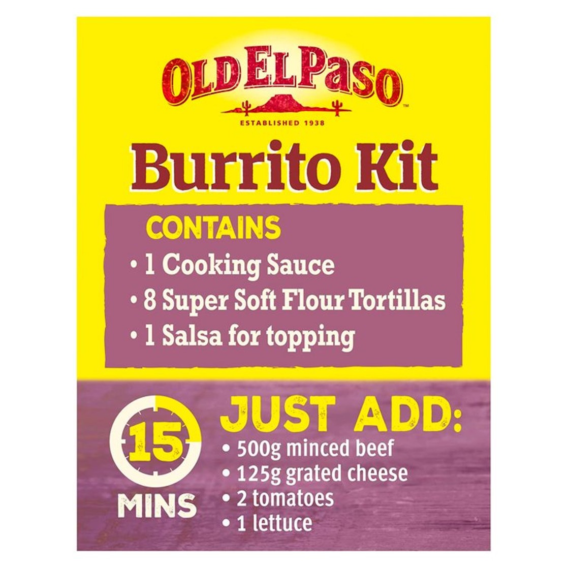Old El Paso Mexican Beans & Beef Chili Mild Burrito Kit - Ocado